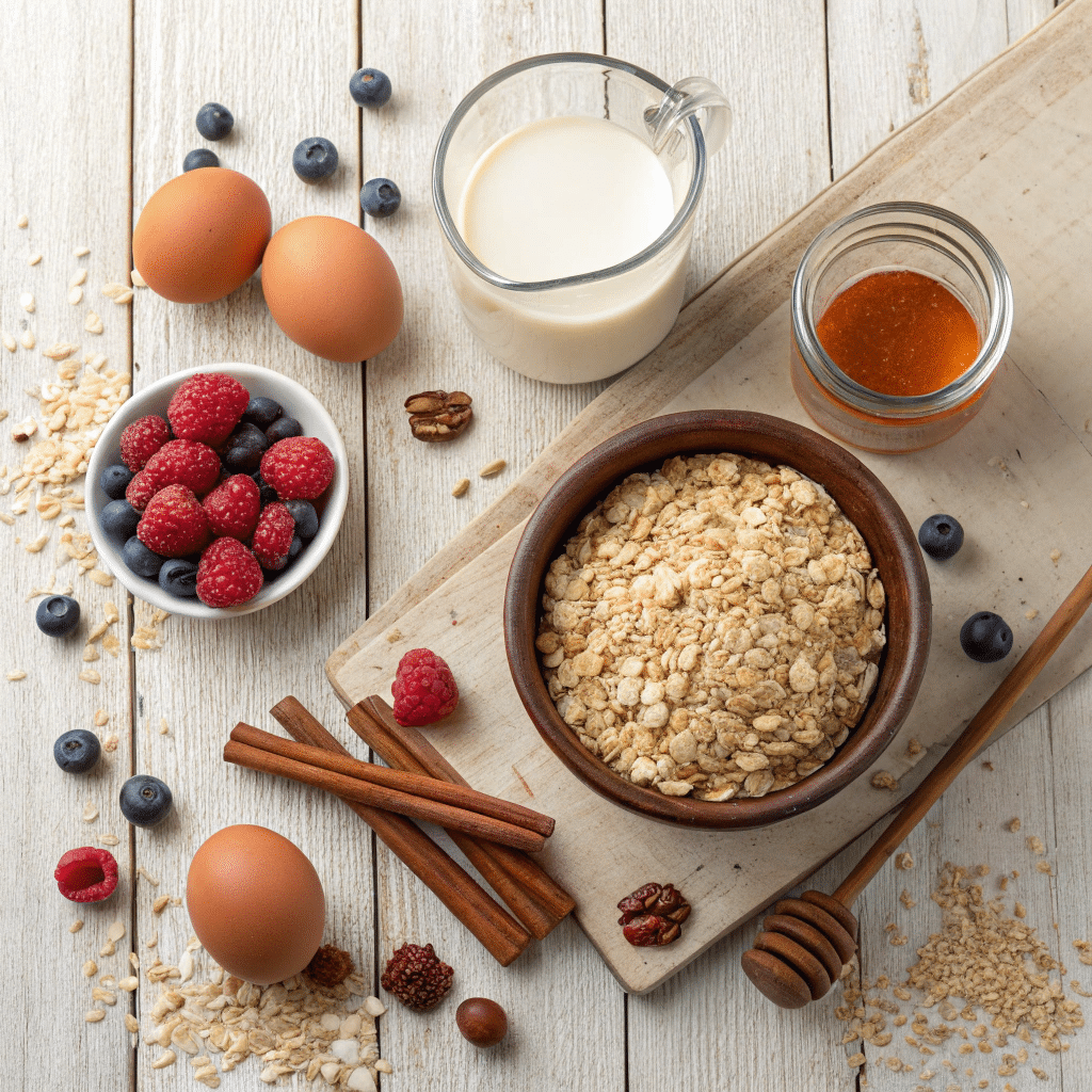 Cinnamon Spiced Oatmeal with Berries